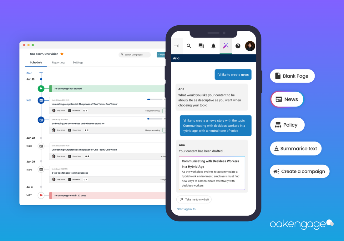 Oak Engage launches AI assistant