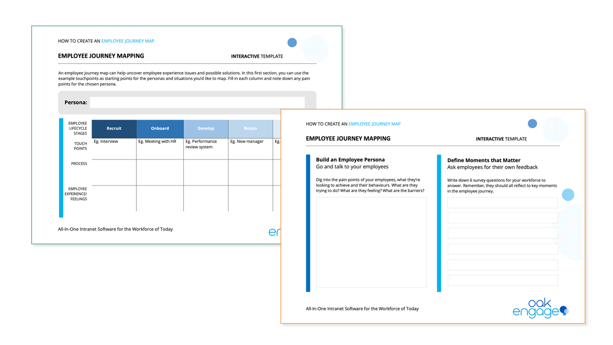 Employee Journey Mapping Template | Oak Engage