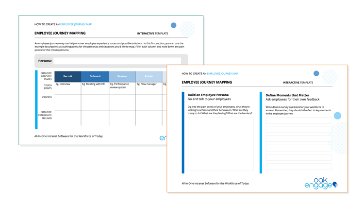 Employee Journey Mapping Template | Oak Engage