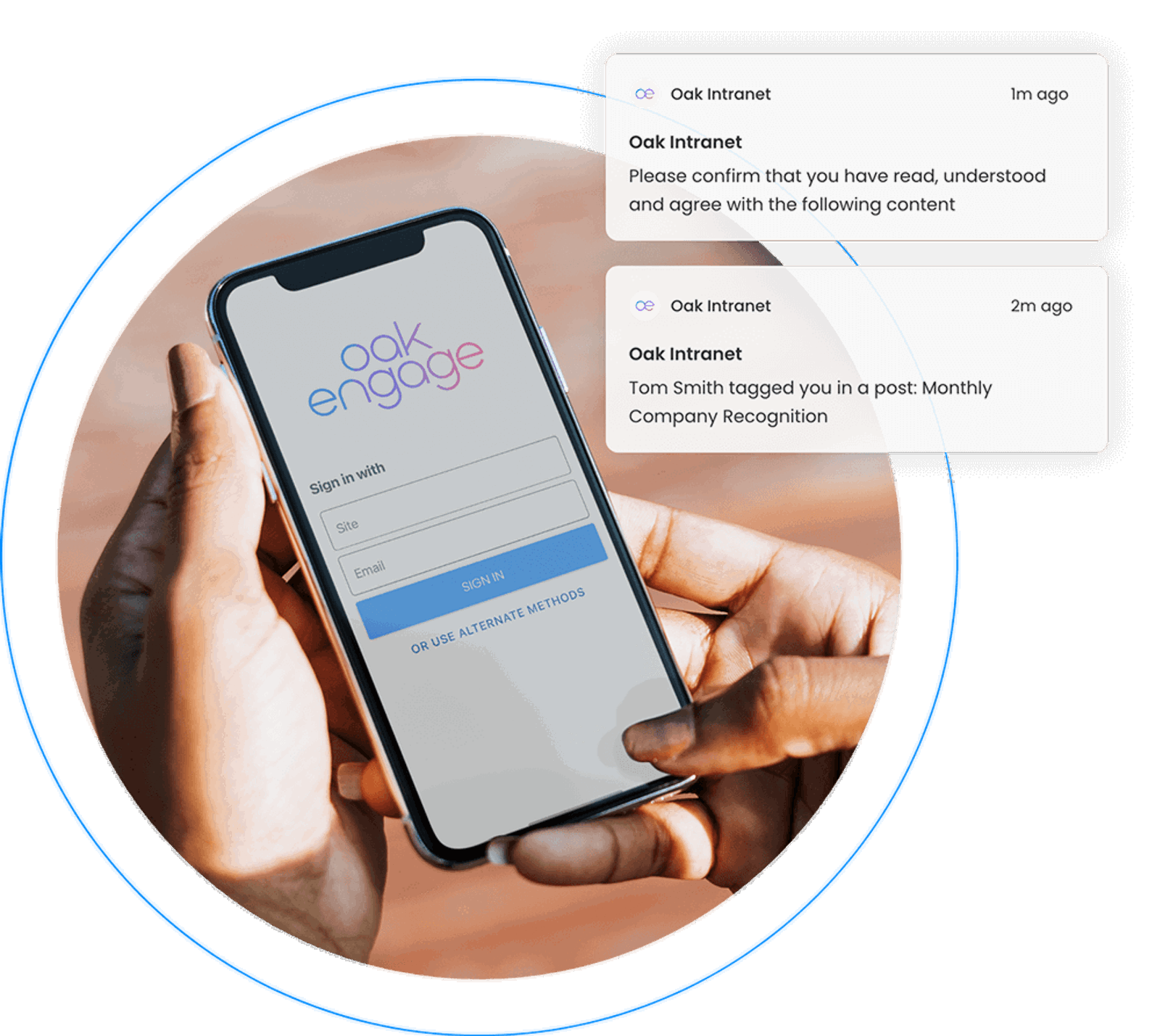 Employee Engagement App Platform from Oak Engage