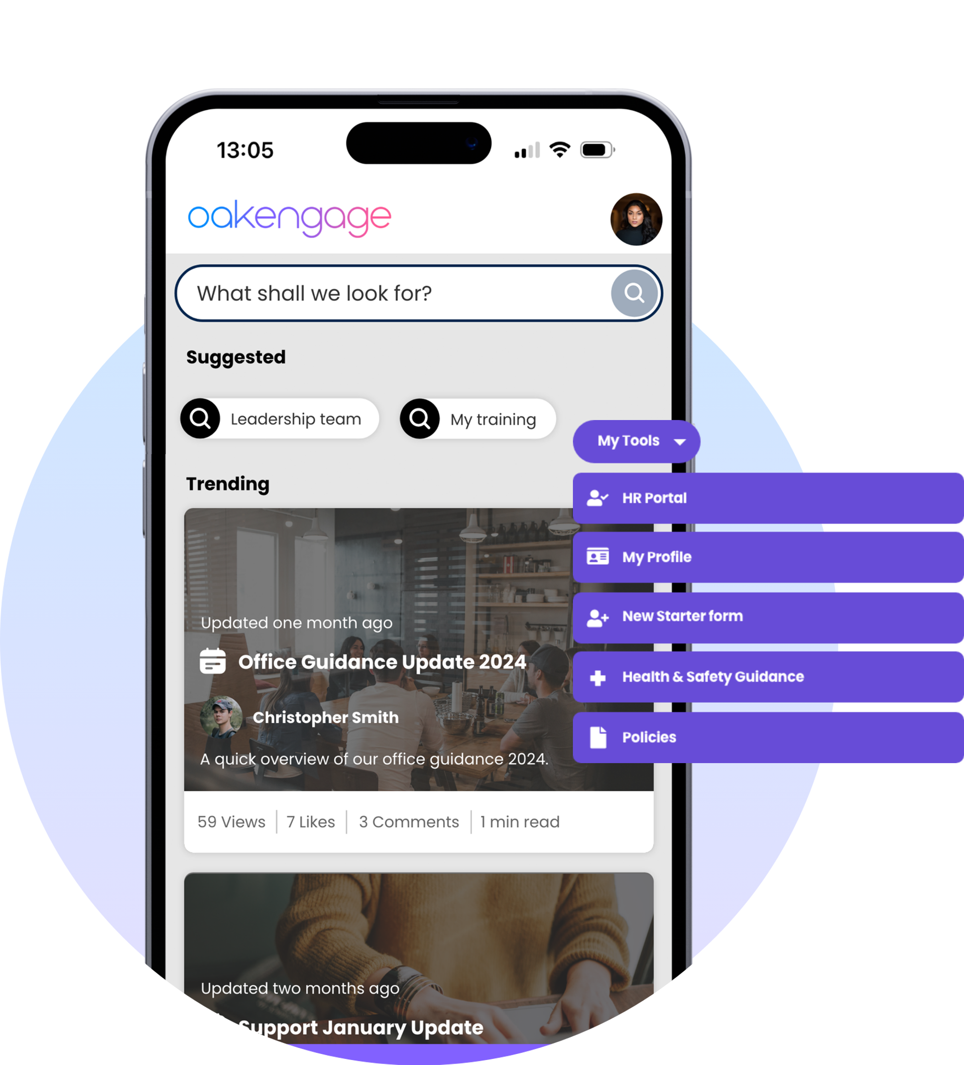 Intranet Search Engine Feature - Oak Engage | Oak Engage