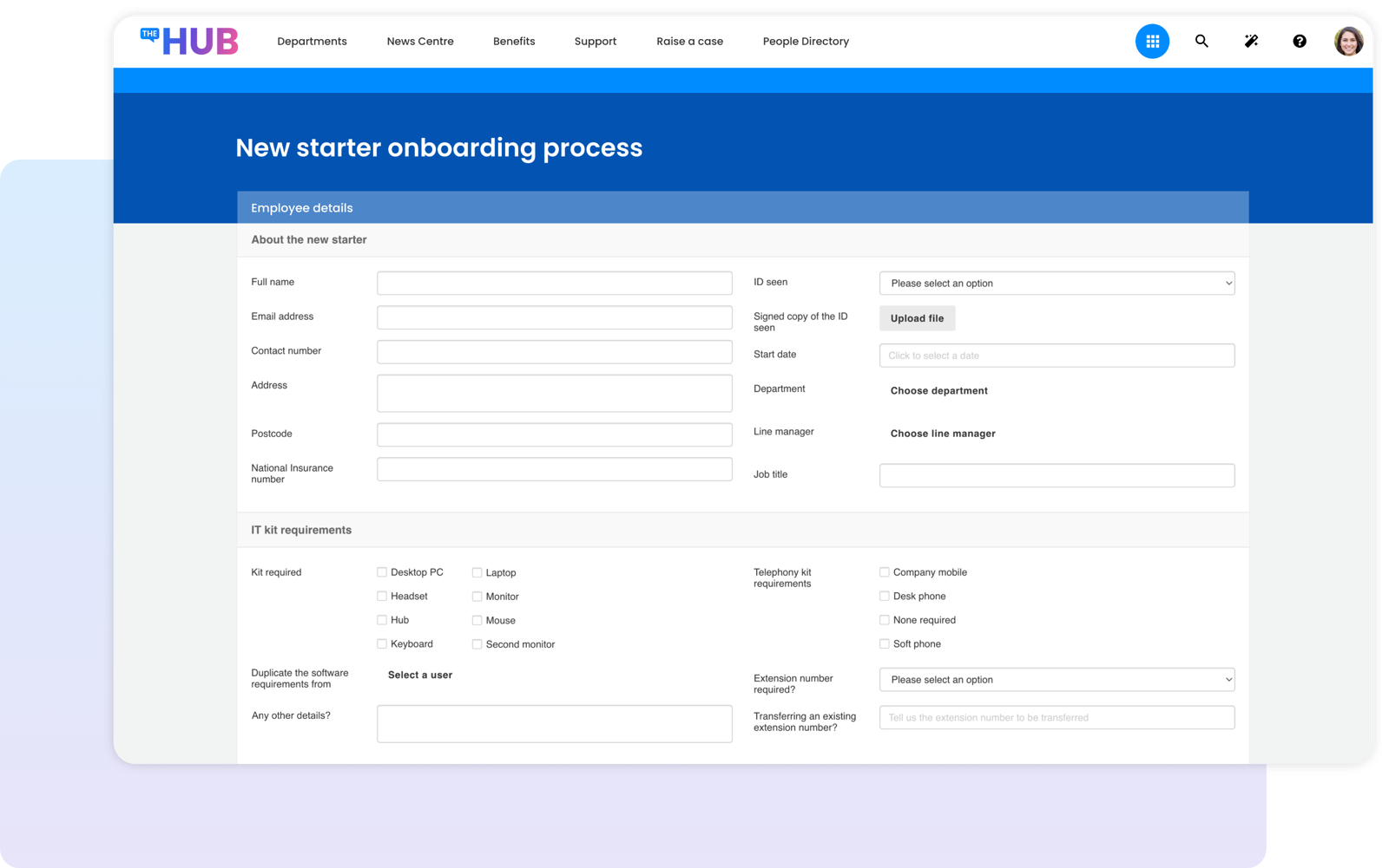 Intranet Forms Feature - Oak Engage