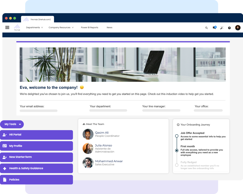 Intranet Onboarding Software New Employees - Oak Engage
