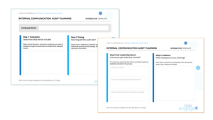 Internal Communication Audit Plan Template - Free Download | Oak Engage